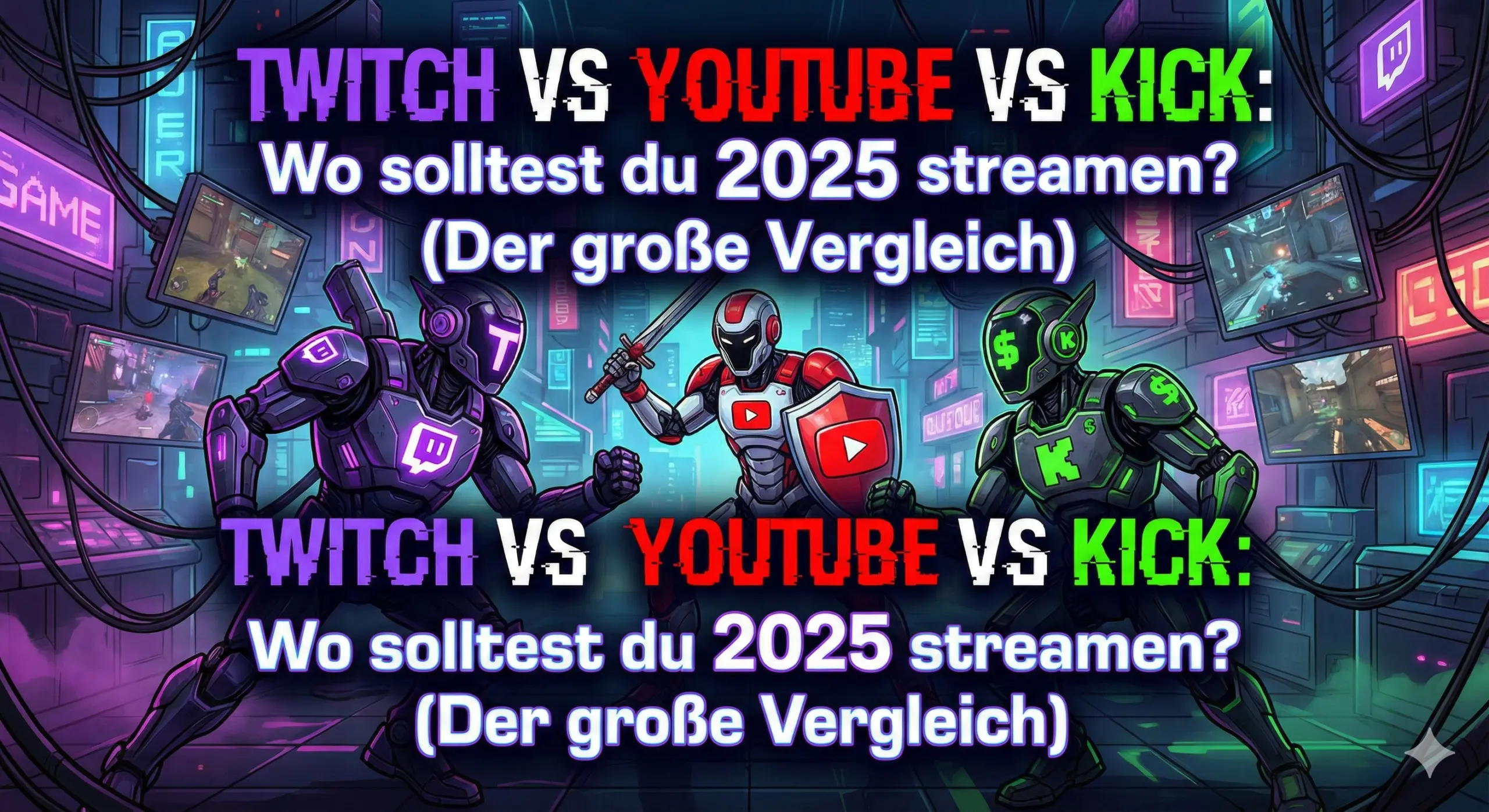 Twitch vs YouTube vs Kick: Der ultimative Vergleich